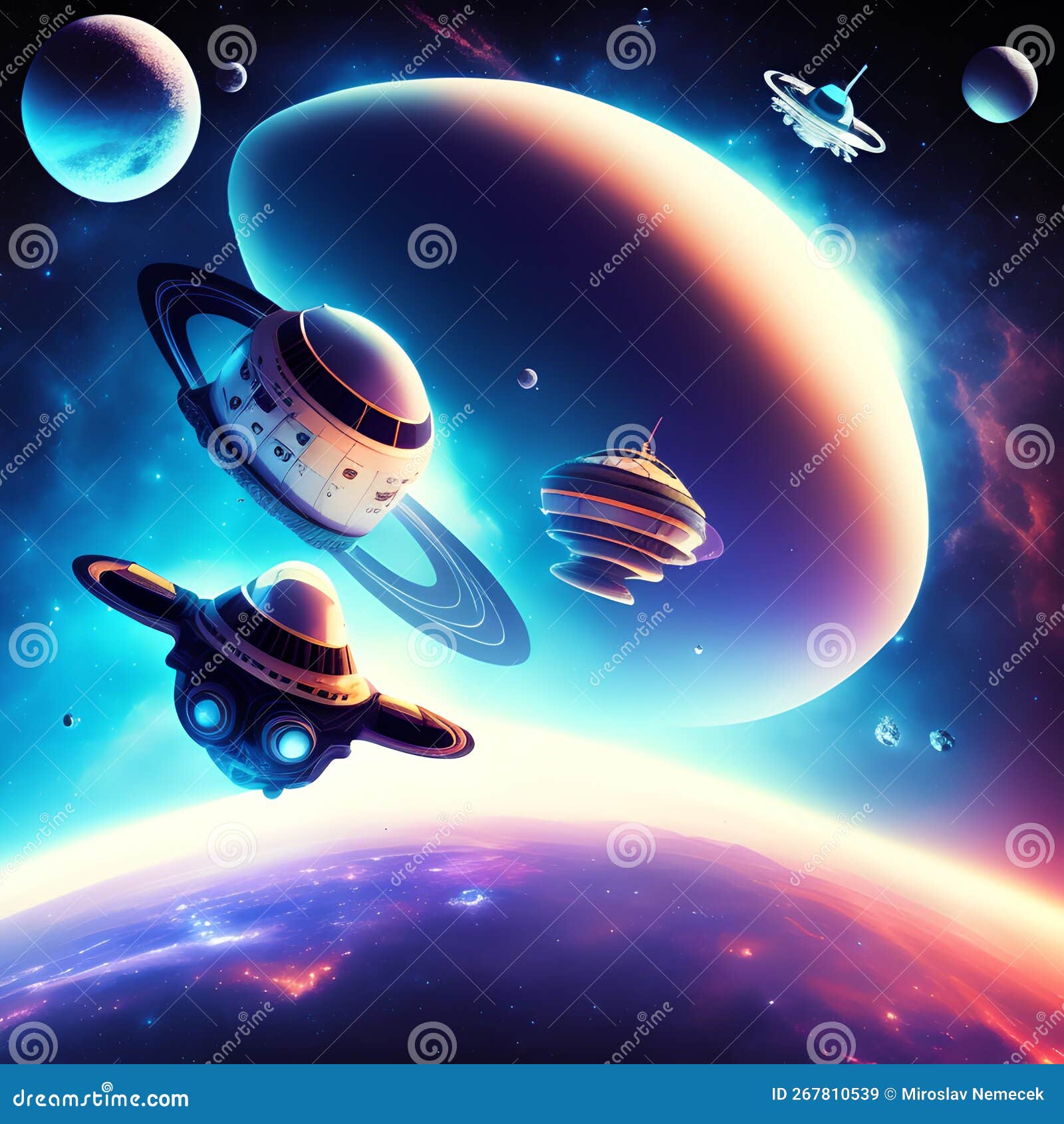 Another World Dimension, Generative AI Illustration Stock Illustration ...