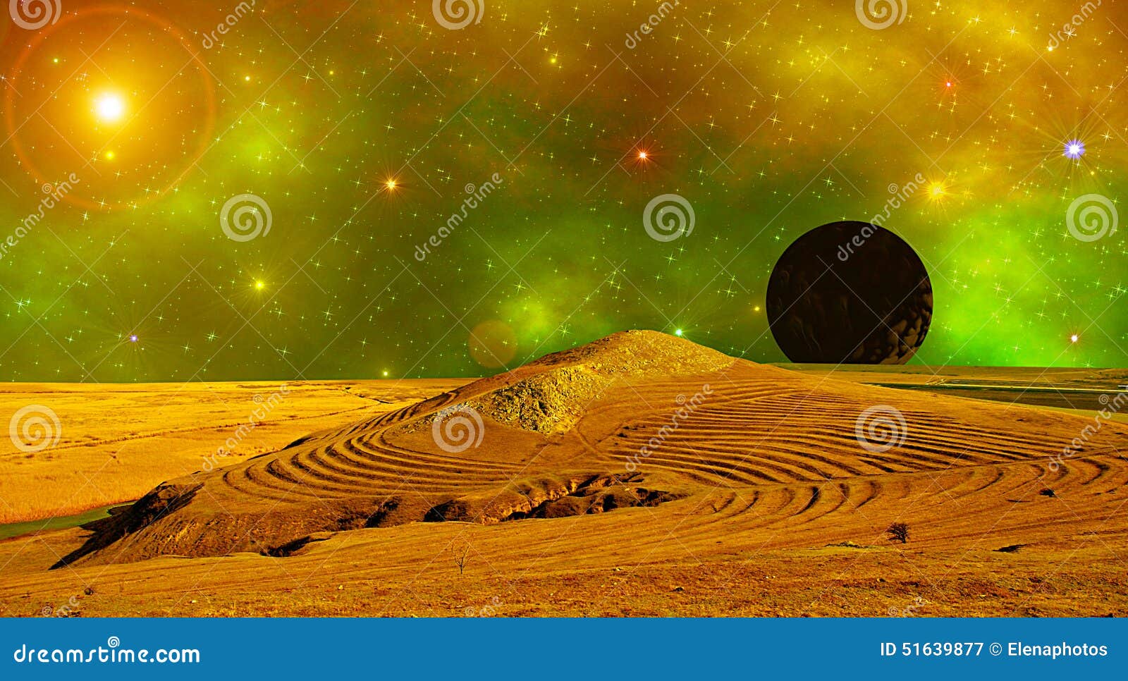 Another World Image-digital Combination Stock Illustration ...