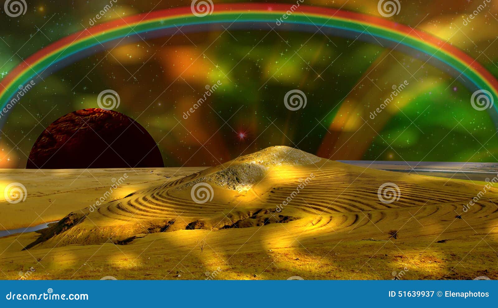 Another World Image-digital Combination Stock Illustration ...