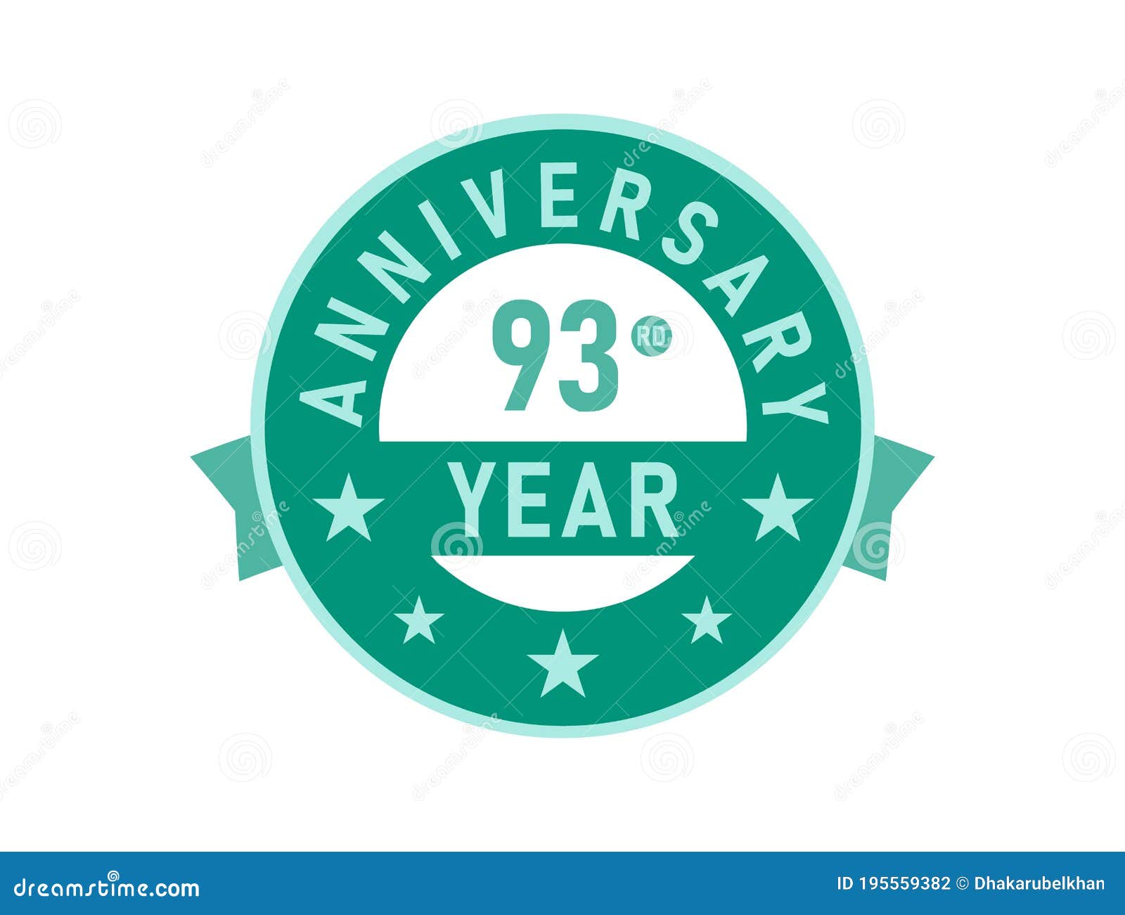 93 Ans D'insignes Modernes D'anniversaire Illustration de Vecteur ...