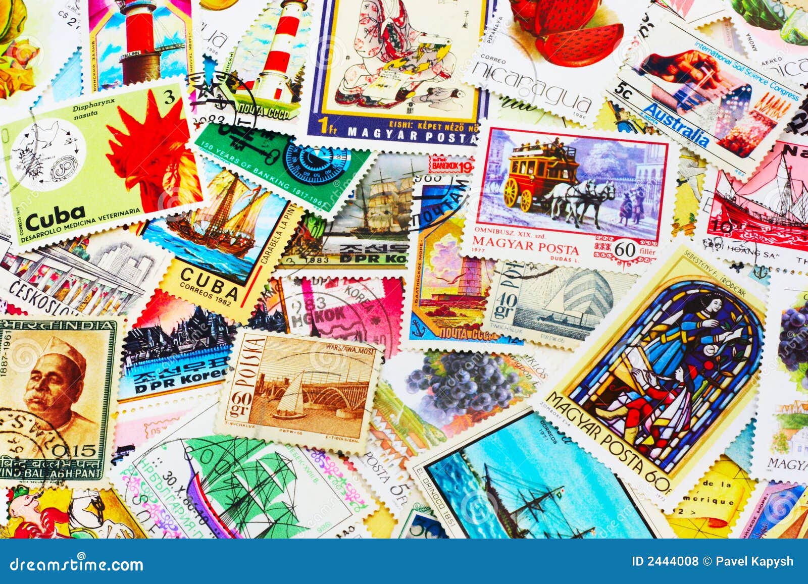 Ansammlung Poststempel redaktionelles stockfoto. Bild von hintergründe ...