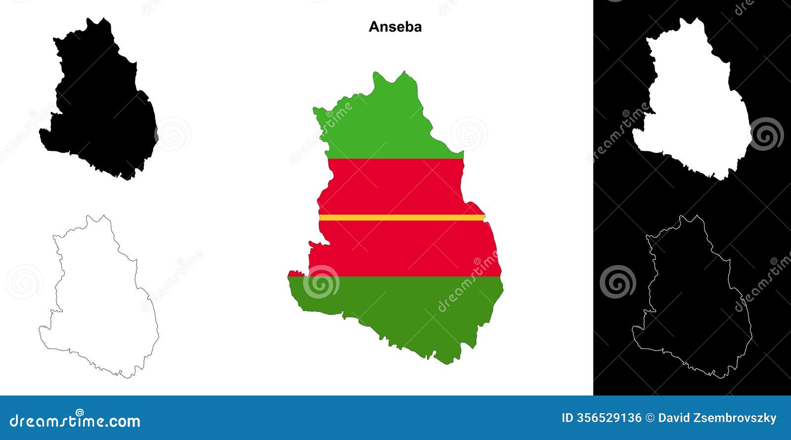 Anseba outline map stock illustration. Illustration of icon - 356529136