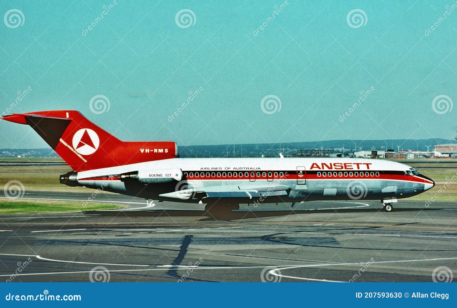 Ansett Australia Boeing B72777 Vhrms Cn 20278 Ln 768 Imagem Editorial ...