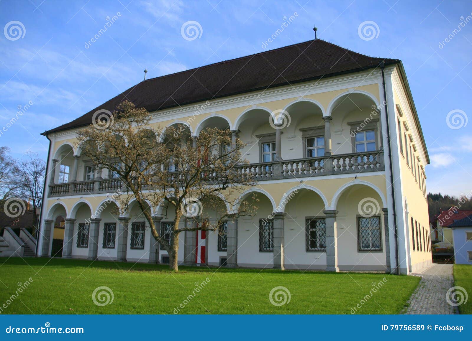 Ansfelden, Austria stock image. Image of church, tourism - 79756589