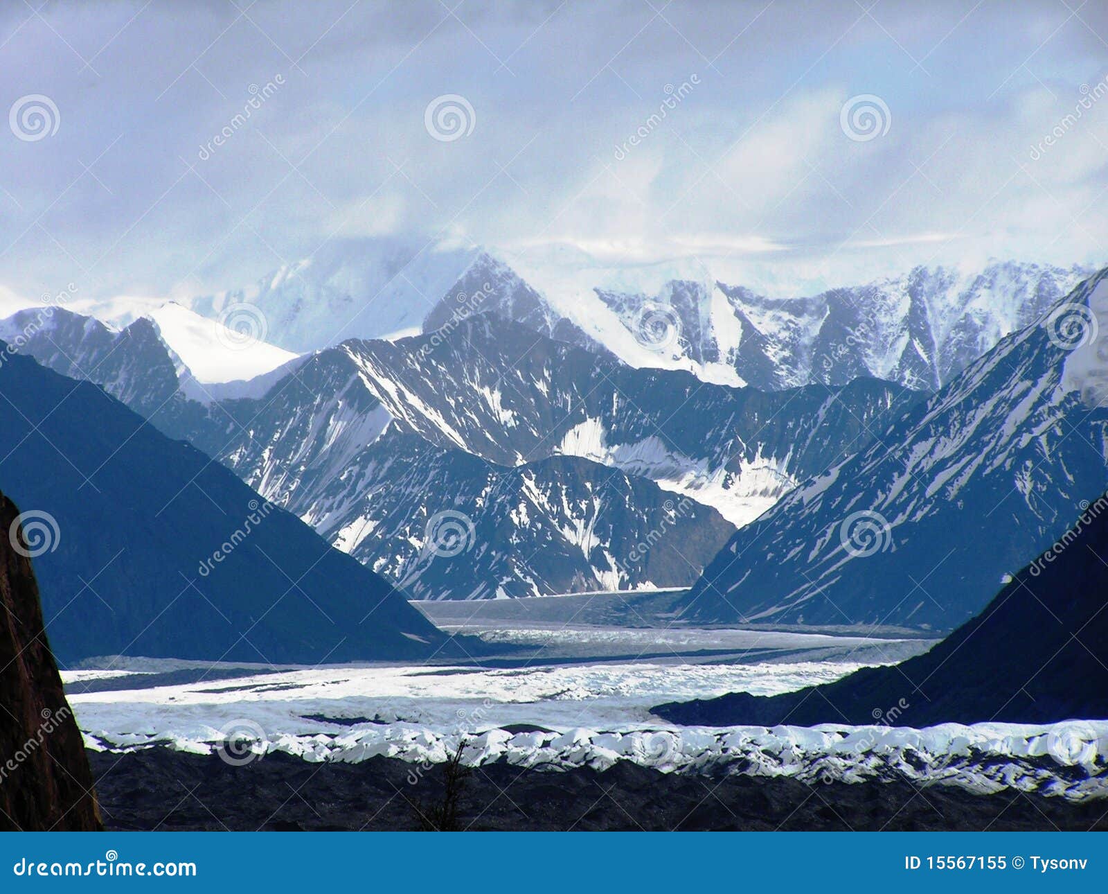 Ansicht Der Alaska-Eis Blätter Und Der Gletscher Stockbild - Bild von ...