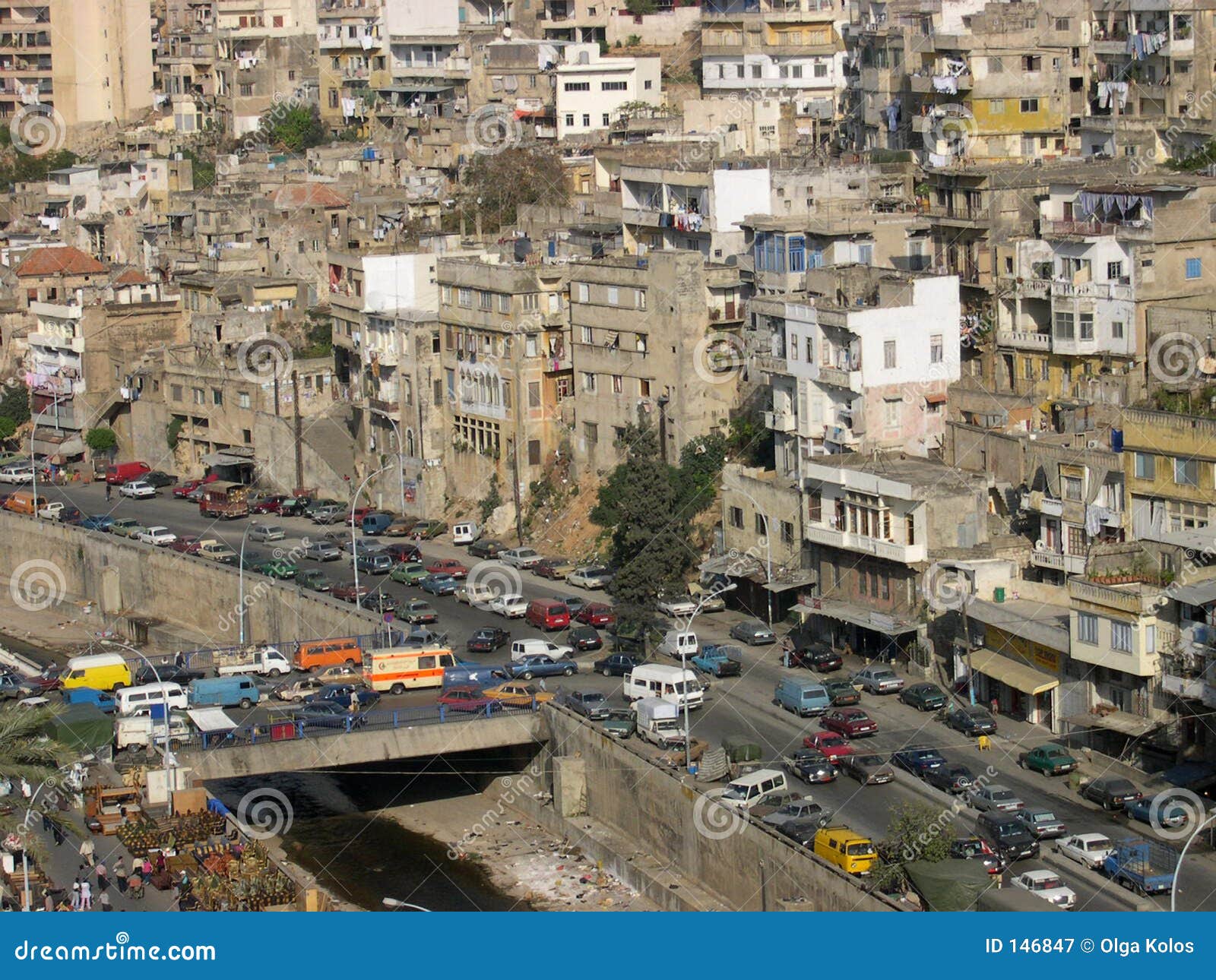 Ansicht Der Libanesischen Stadt Tripoli Stockbild - Bild von front ...