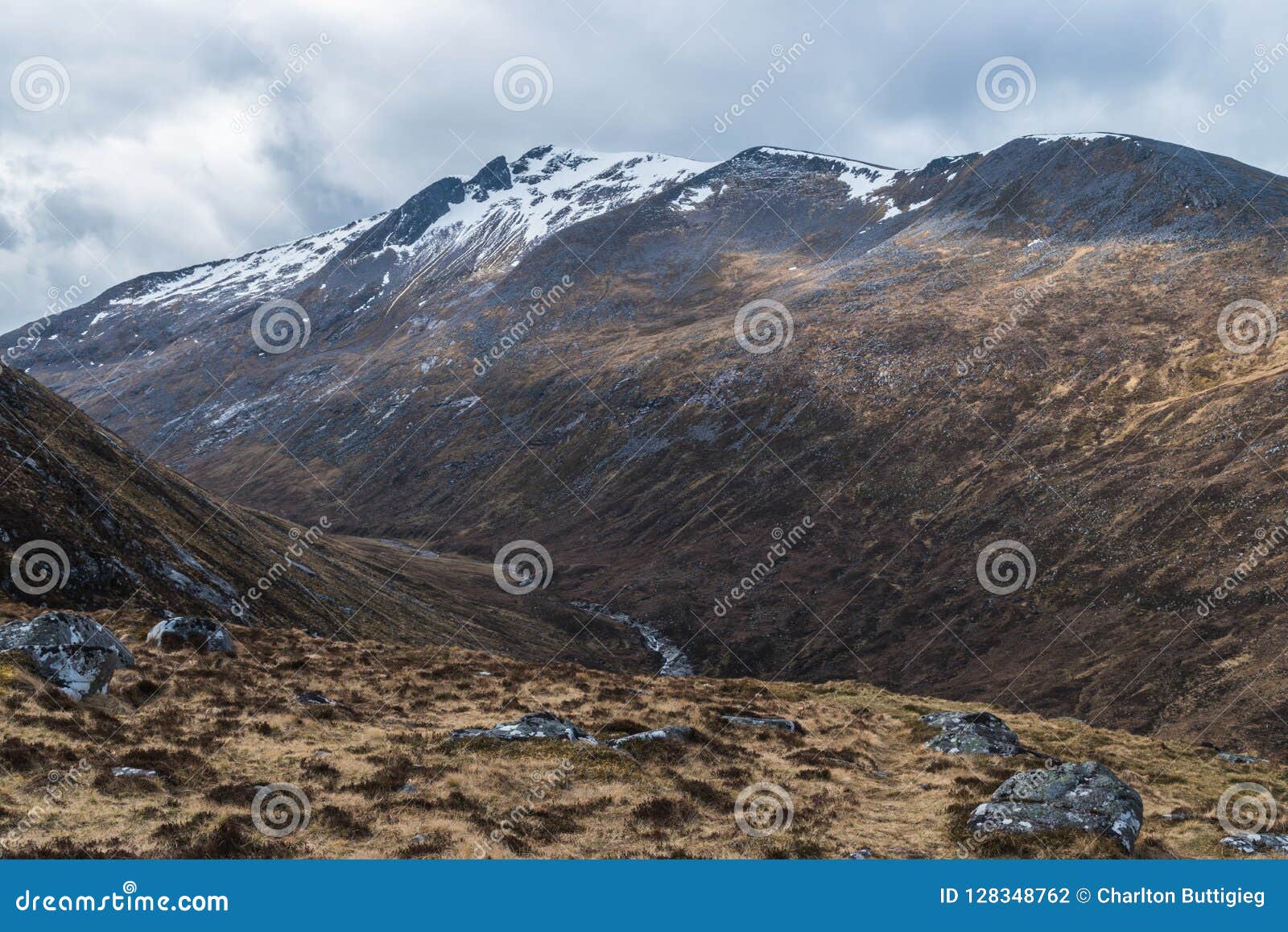 Ansicht an Der Spitze Ben Nevis Ranges Stockfoto - Bild von hoch ...