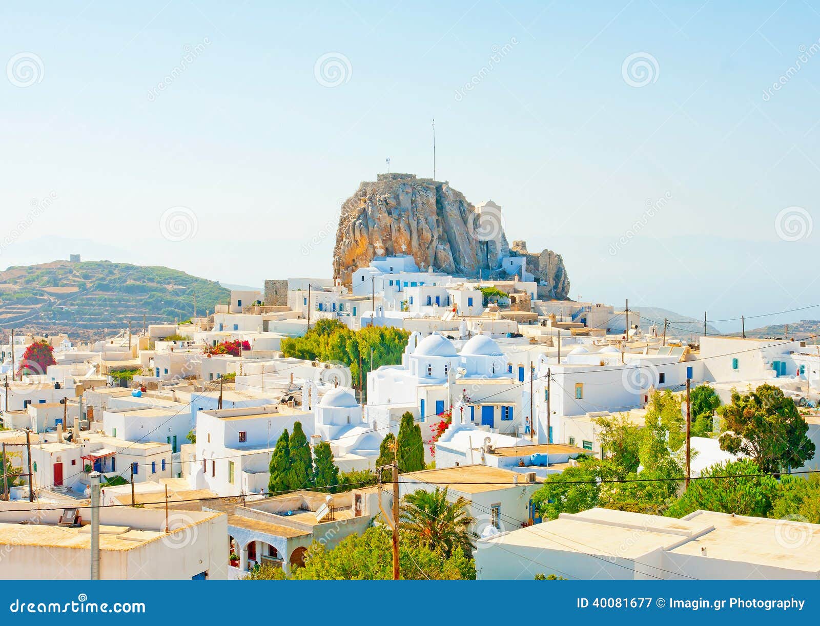 Ansicht Von Chora in Amorgos Stockbild - Bild von tür, europa: 40081677