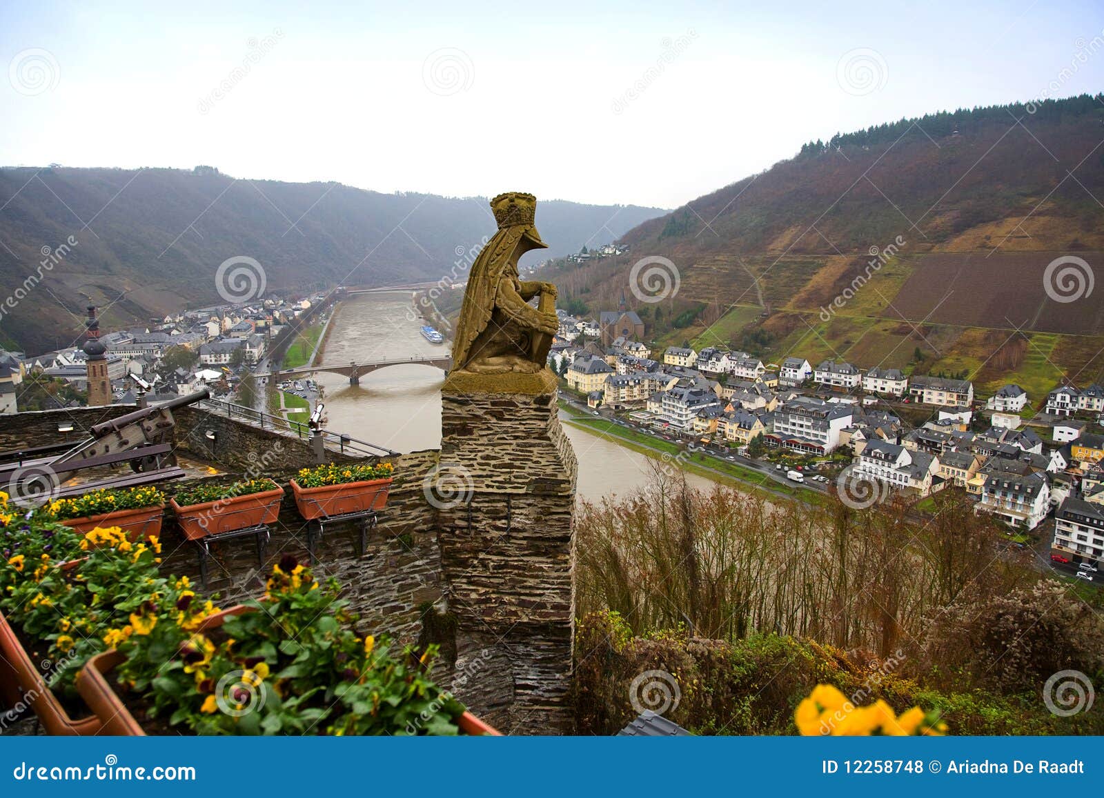 Ansicht von Mosel-Fluss stockfoto. Bild von baum, europa - 12258748