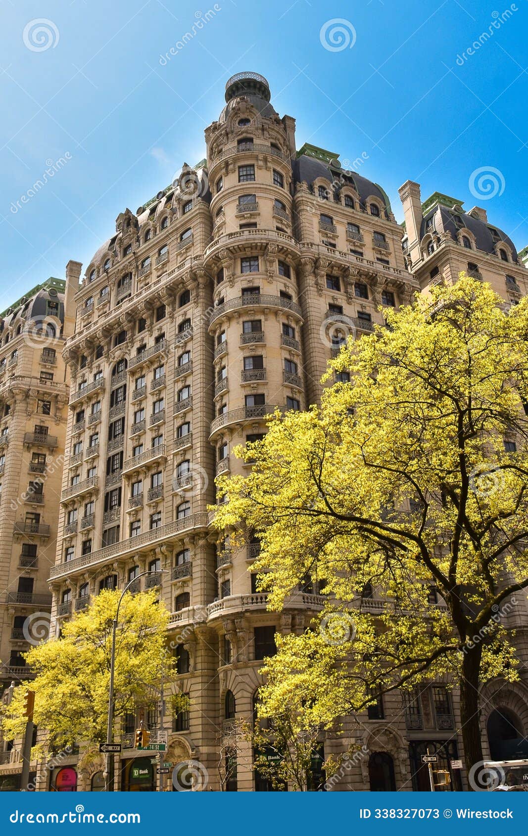 The Ansonia (formerly the Ansonia Hotel) Stock Image - Image of single ...