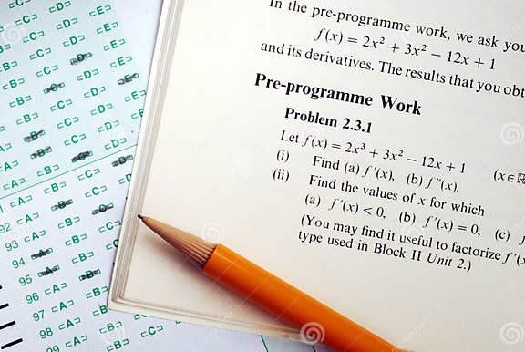 Answer a Complicated Mathematics Question Stock Photo - Image of ...