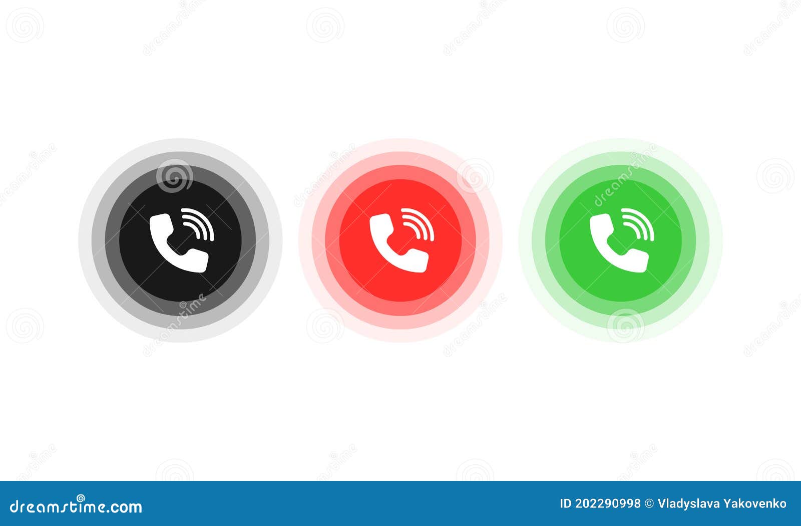 Answer and Decline Button. Icon for Website Design, Mobile App, Ui ...