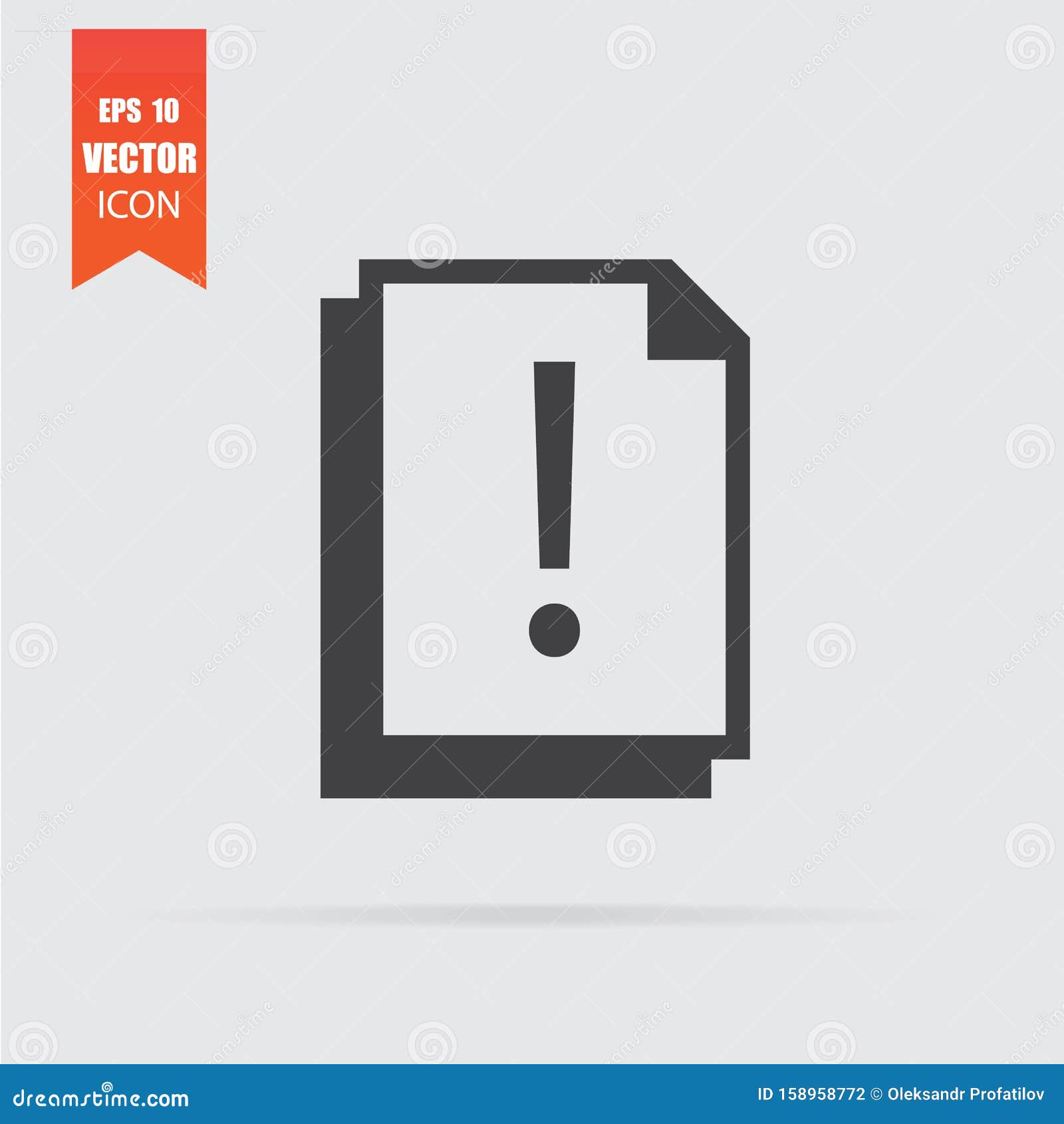 Answer Icon in Flat Style Isolated on Grey Background Stock Vector ...
