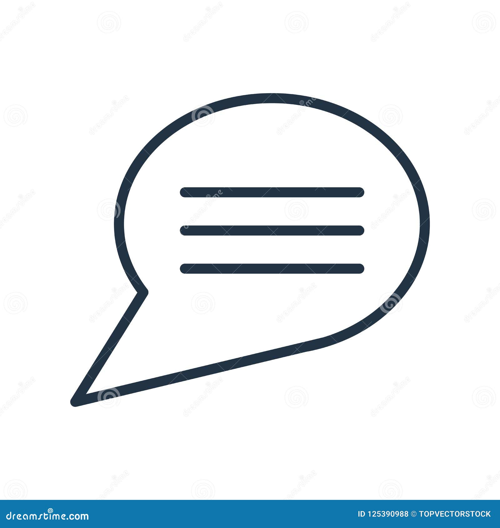 Answer Icon Vector Isolated on White Background, Answer Sign Stock ...