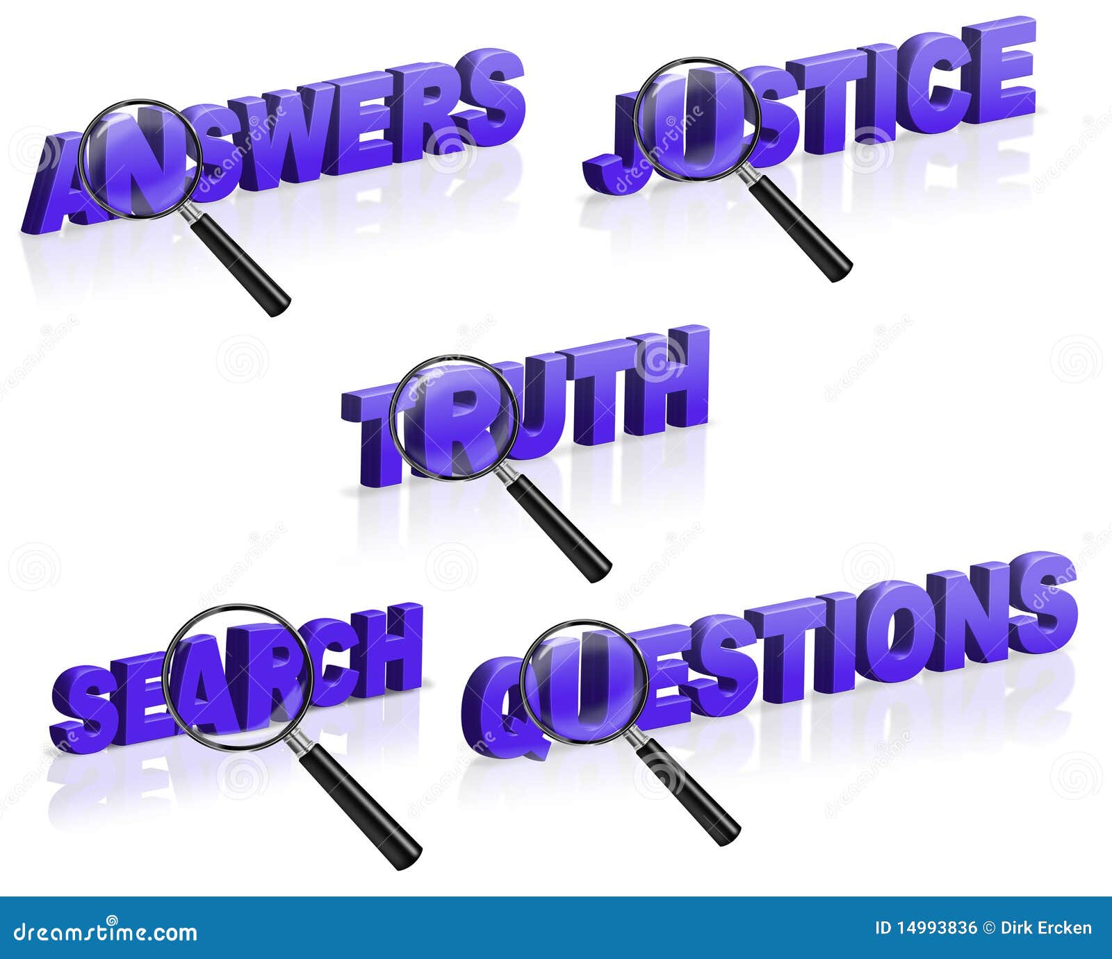 Answer Justice Search Truth Question Stock Illustration - Illustration ...