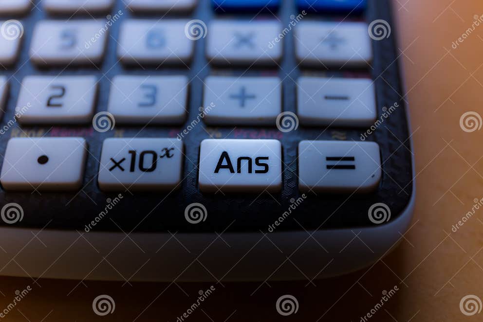 Answer Key of a Scientific Calculator Stock Photo - Image of lock ...