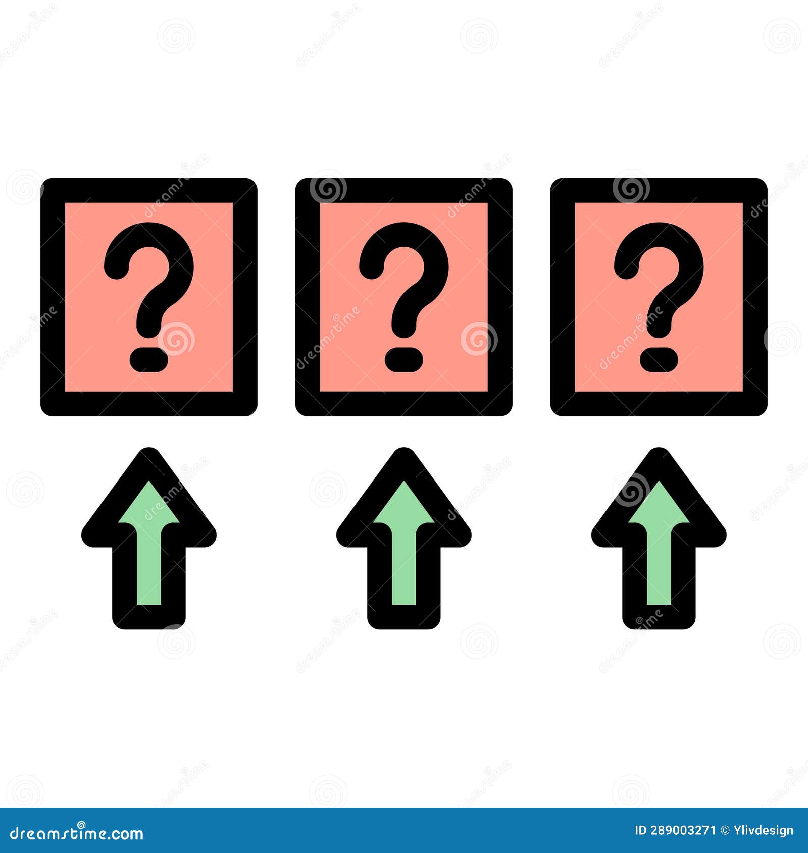 Answer Quiz Icon Vector Flat Stock Vector - Illustration of education ...