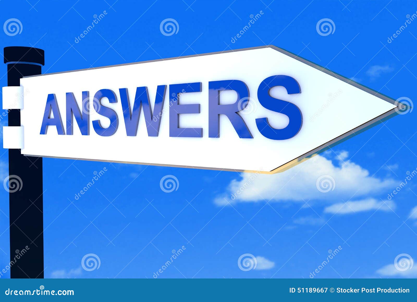 Answer Road Direction Signs Concept Stock Image - Image of industry ...