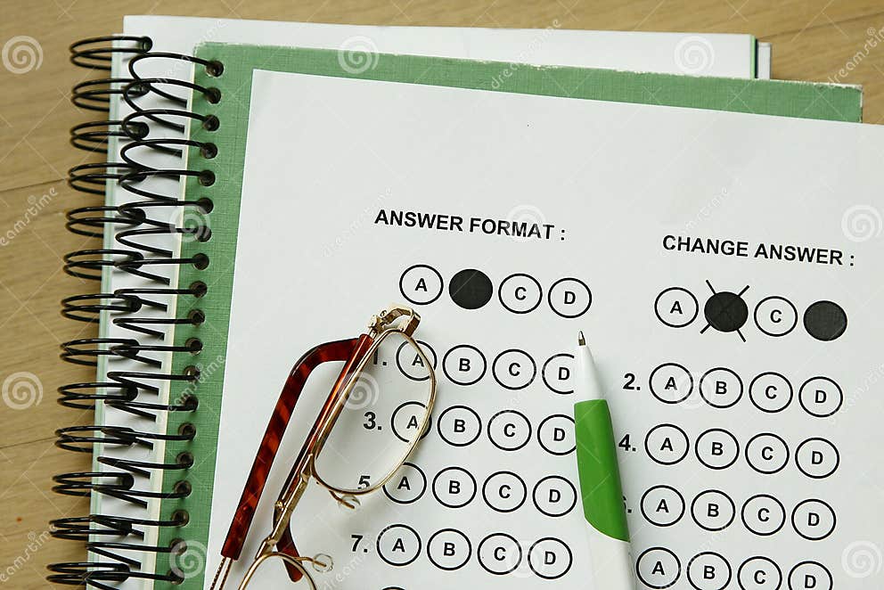 Answer Sheet stock image. Image of scholastic, mind, smart - 10512977