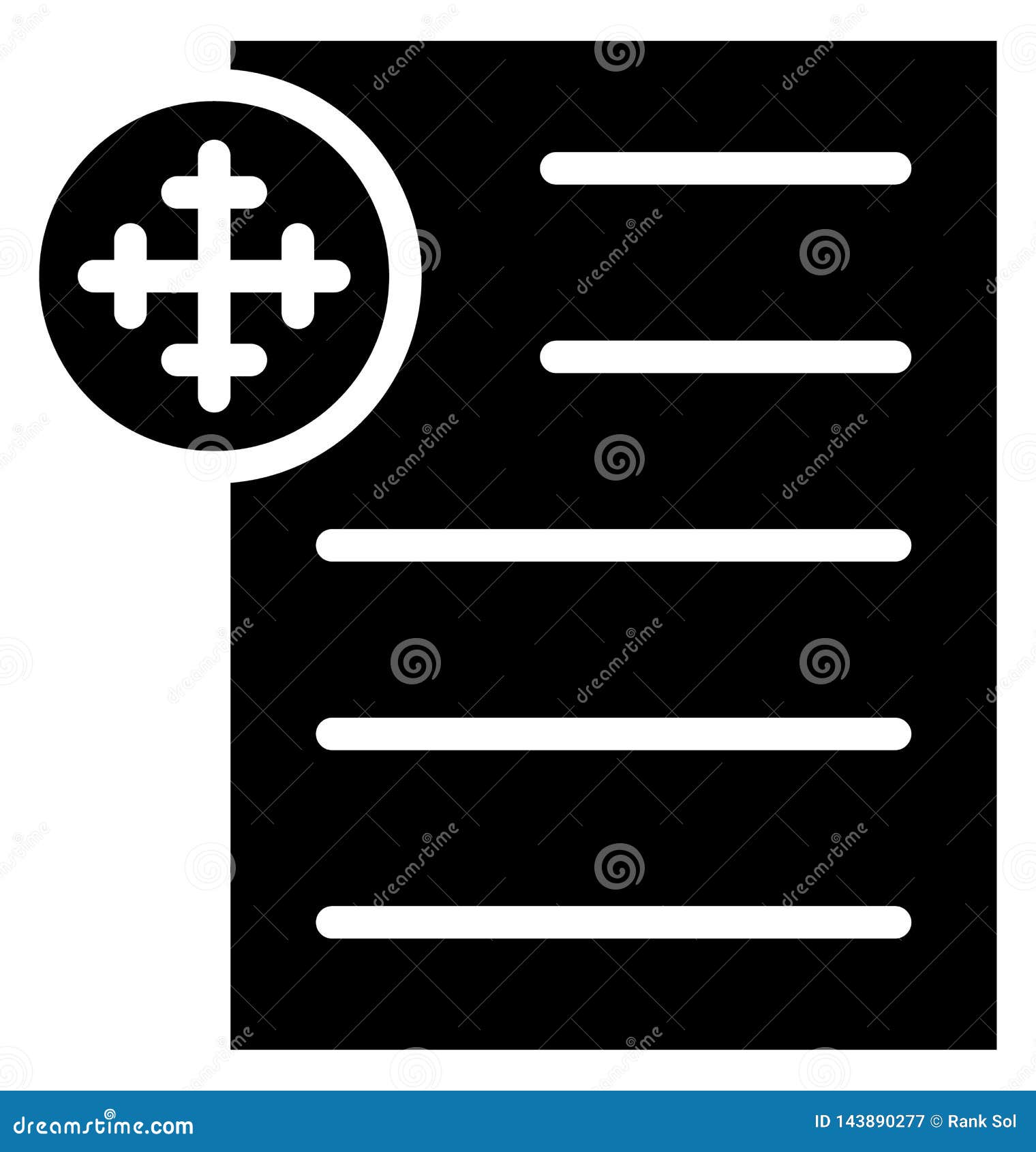 Answer Sheet Isolated Vector Icon Which Can Easily Modify or Edit Stock ...