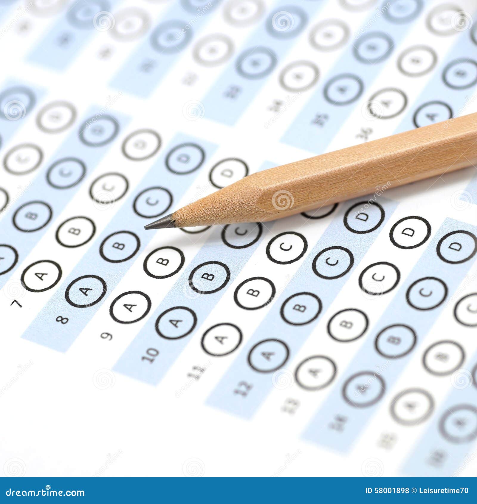 Answer sheet test score stock photo. Image of studying - 58001898