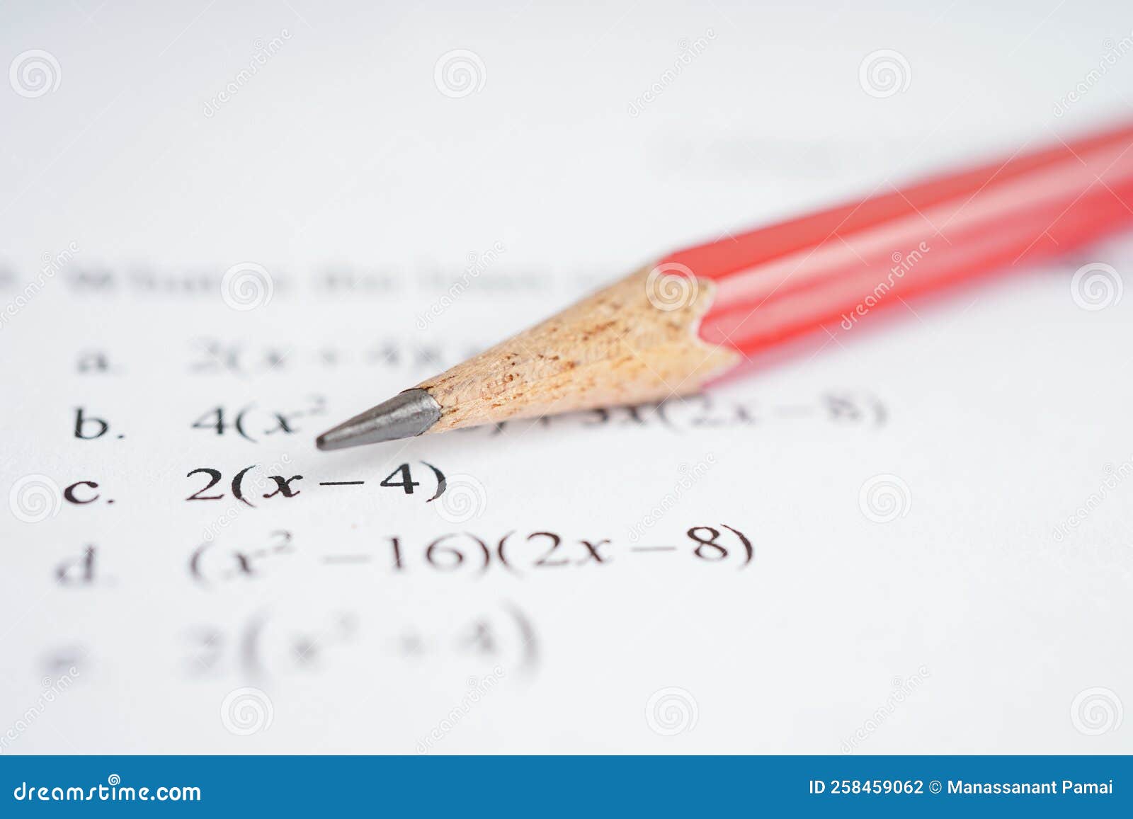 Answer Sheets With Pencil Drawing Fill To Select Choice, Education ...