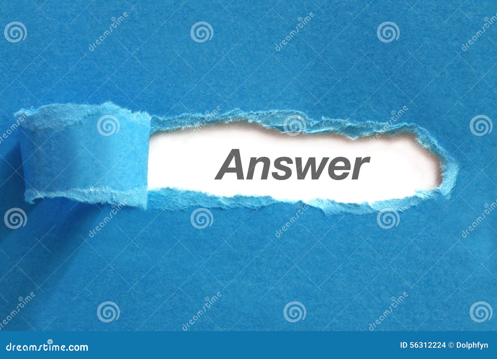 Answer stock photo. Image of symbol, text, concept, question - 56312224