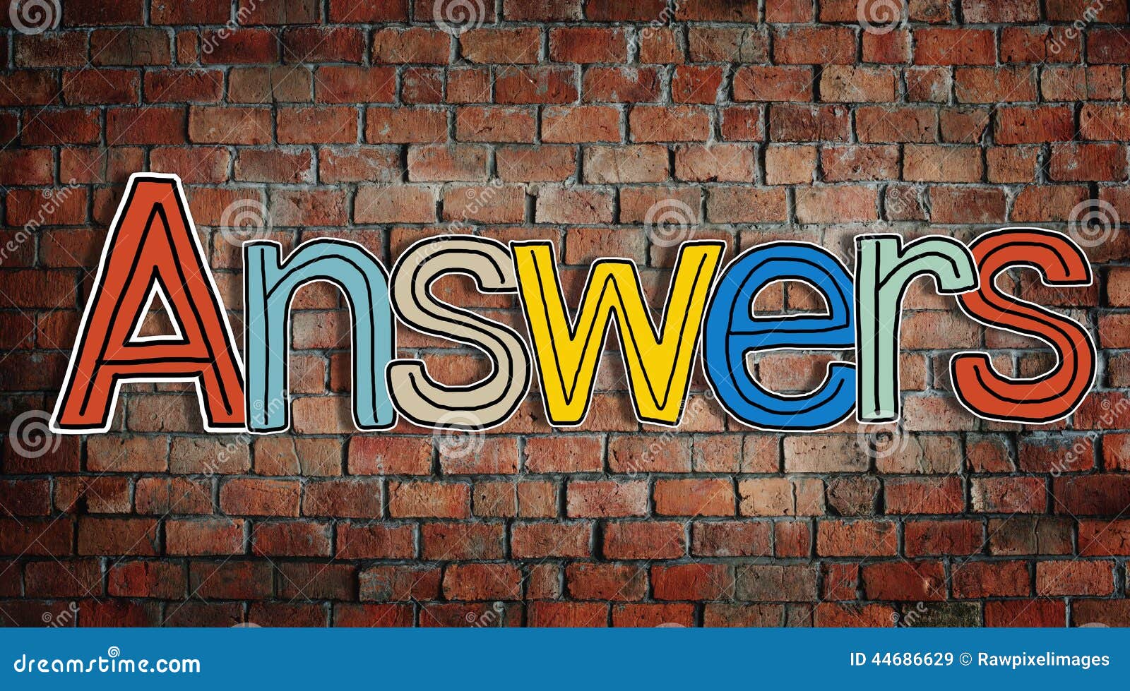 Answer ? - The Word Answer Handwritten With Chalk On A Blackboard With ...