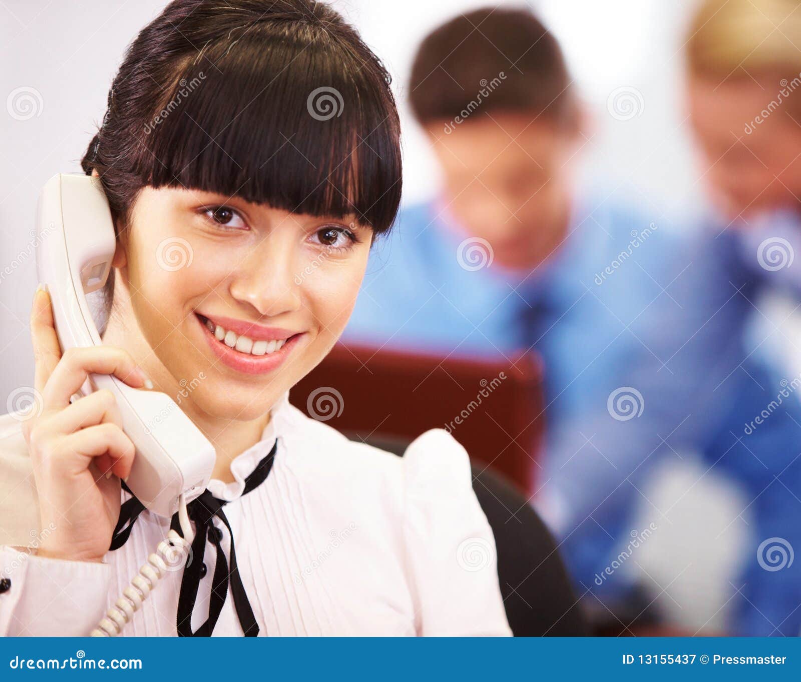 Answering call stock image. Image of businesspeople, businesswoman ...