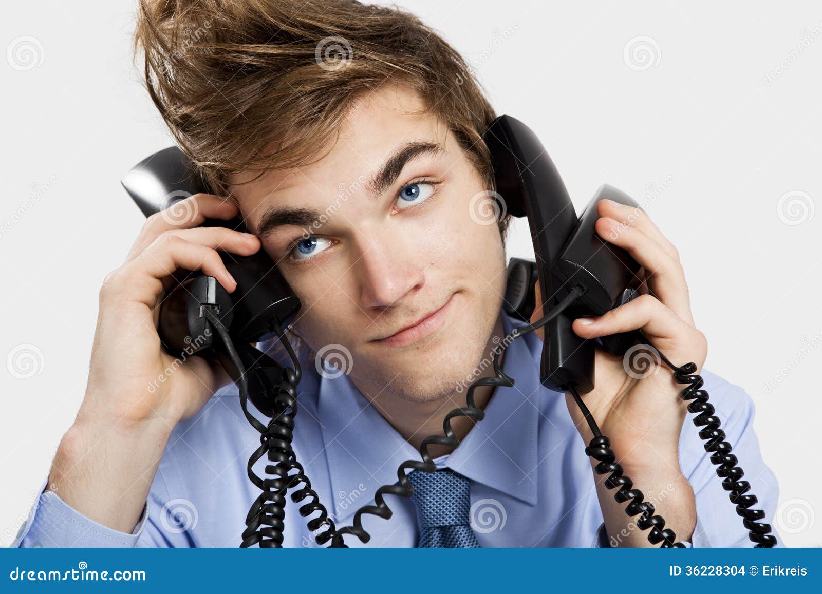 Answering calls stock photo. Image of consultant, isolated - 36228304