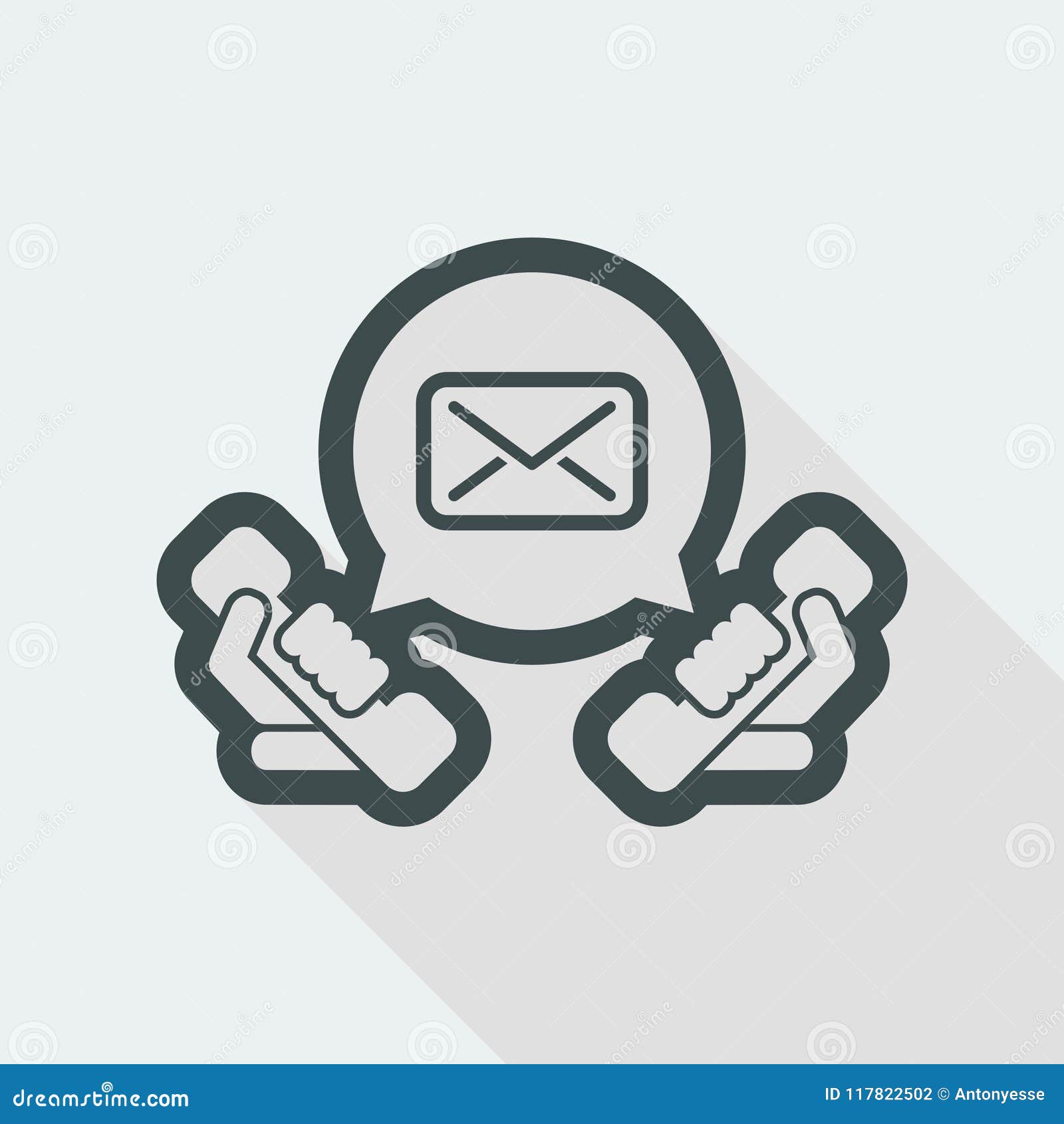 Answering machine icon stock vector. Illustration of email - 117822502