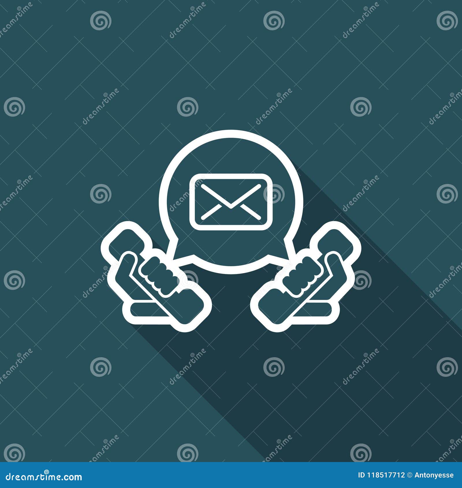 Answering machine icon stock vector. Illustration of paper - 118517712