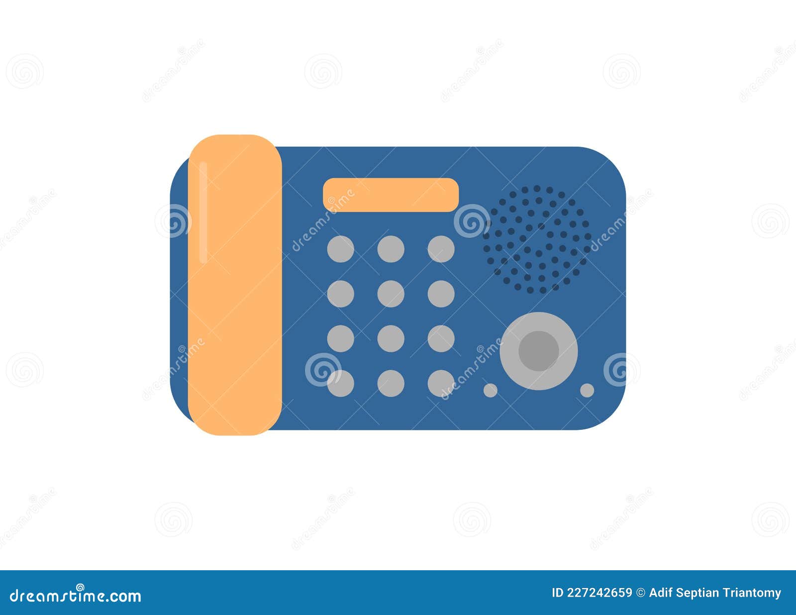 Answering Machine. Simple Flat Illustration. Stock Vector ...