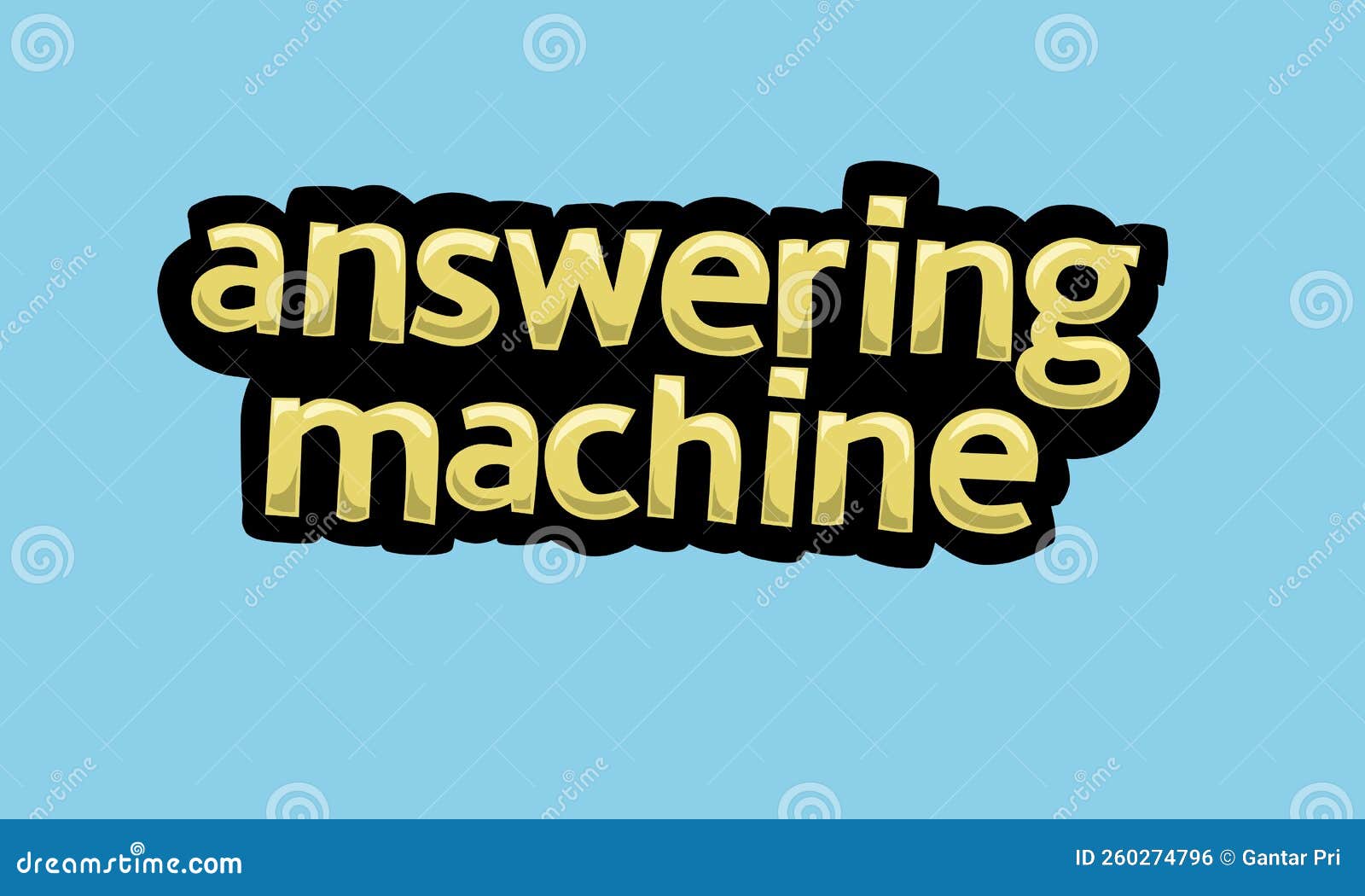 ANSWERABLE Writing Vector Design On A Blue Background | CartoonDealer ...