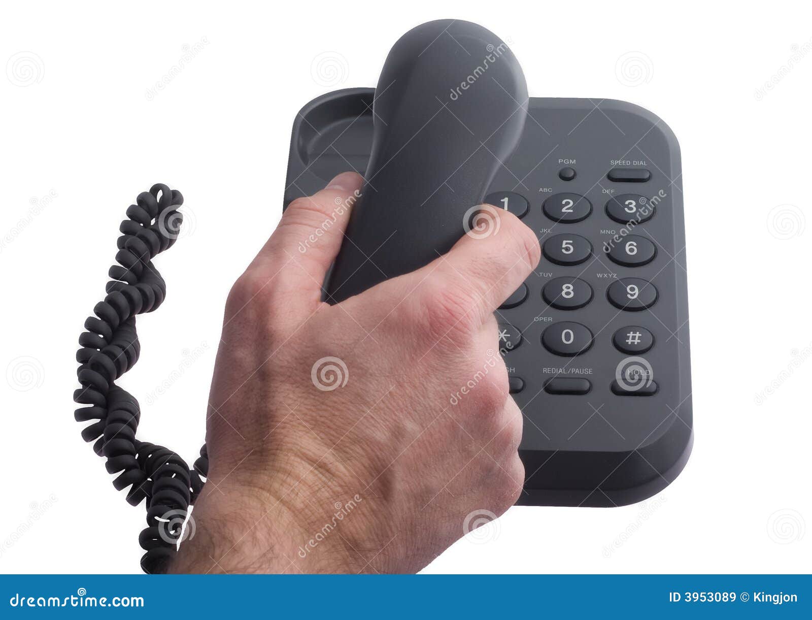 Answering phone stock image. Image of answer, hand, communication - 3953089