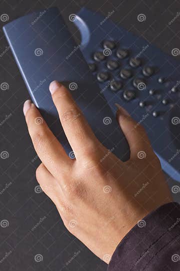 Answering phone stock photo. Image of answering, background - 7477398