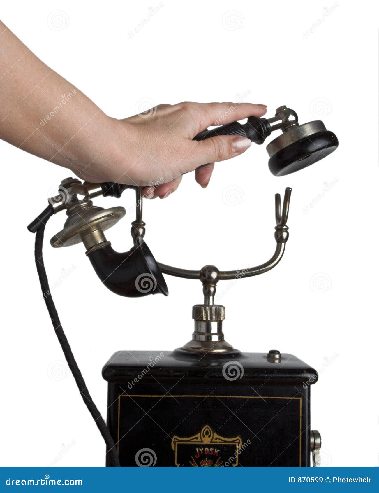 Answering the phone stock image. Image of operator, connected - 870599