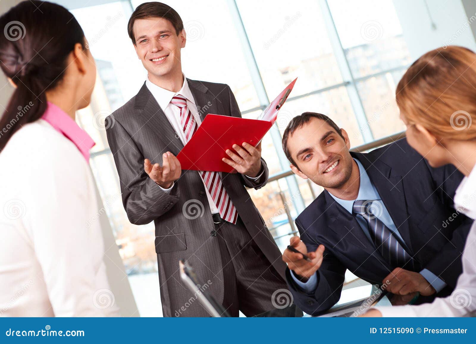 Answering questions stock photo. Image of female, busy - 12515090