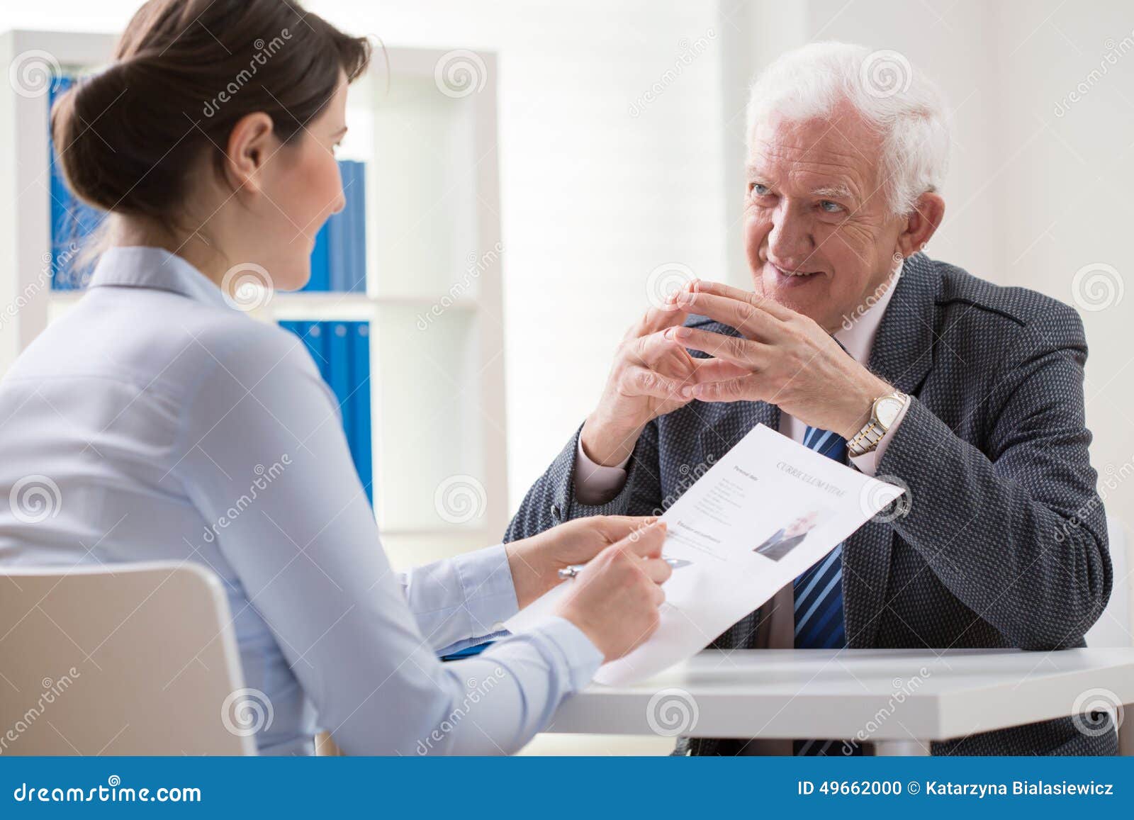 Answering the questions stock photo. Image of apply, interview - 49662000
