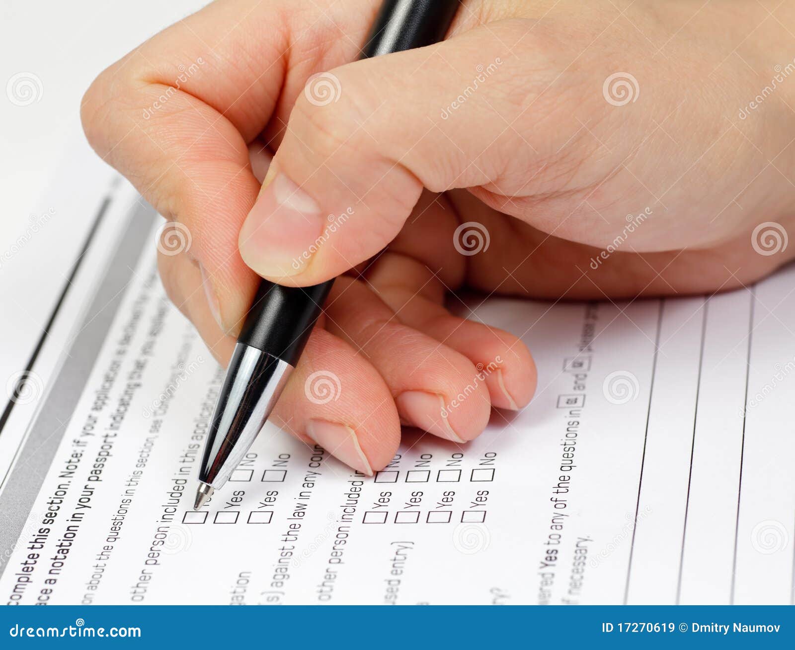 Answering survey stock image. Image of concepts, option - 17270619