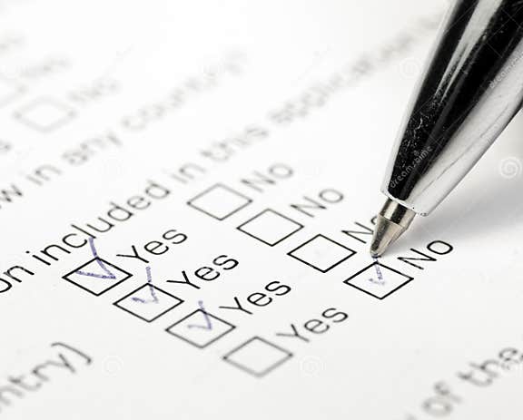 Answering survey stock photo. Image of sign, choice, filling - 17326804