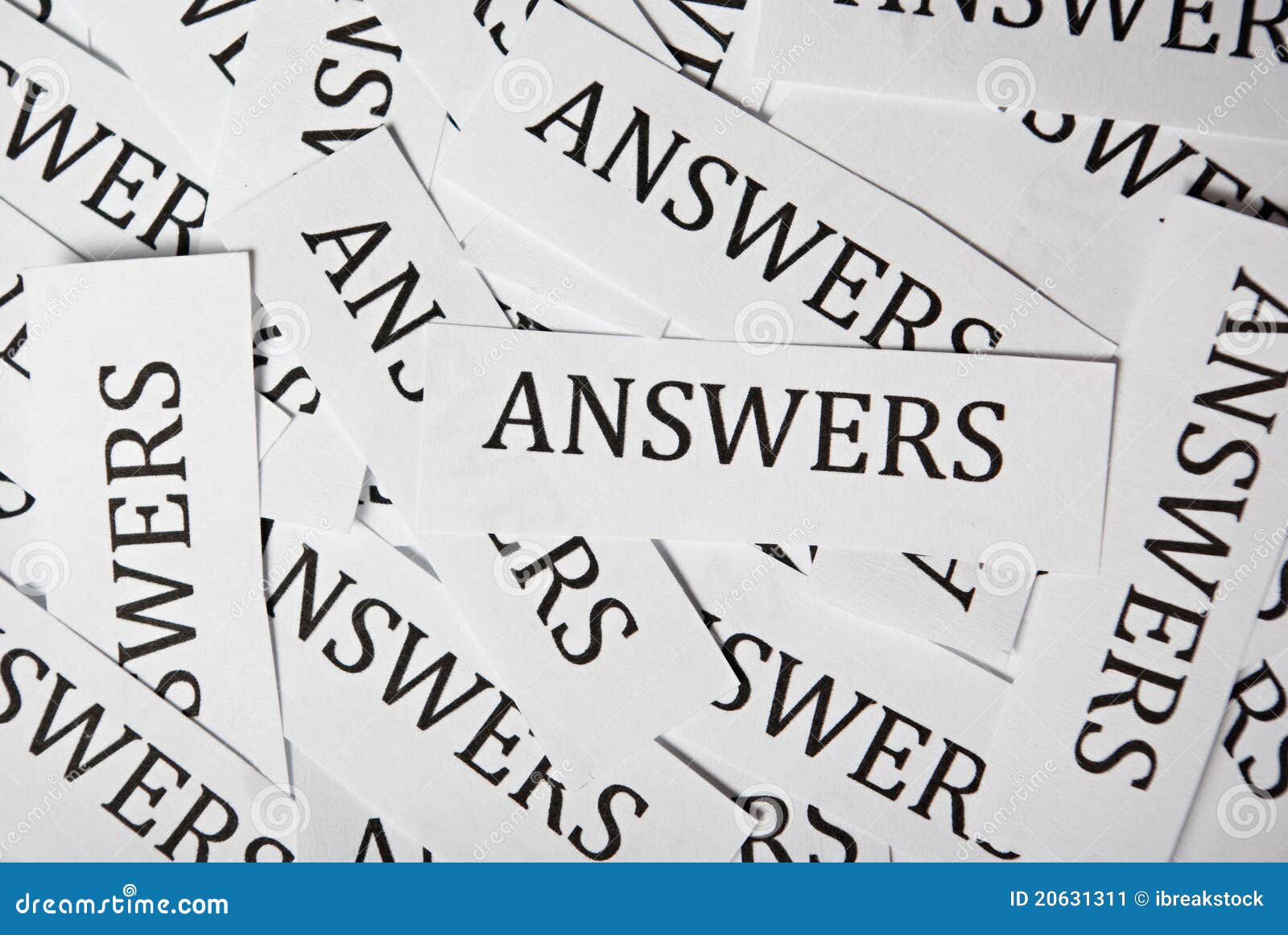 Answers concept stock image. Image of monochrome, messy - 20631311