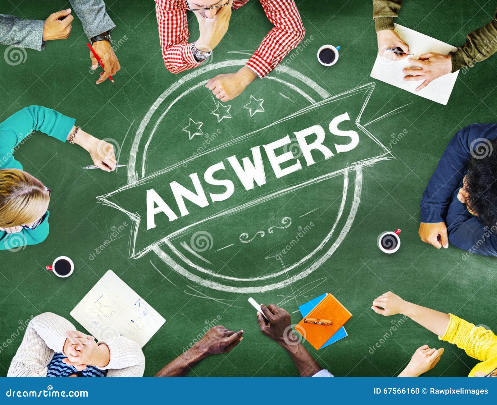 Answers Explanation Question Opinion Suggestion Concept Stock Photo ...