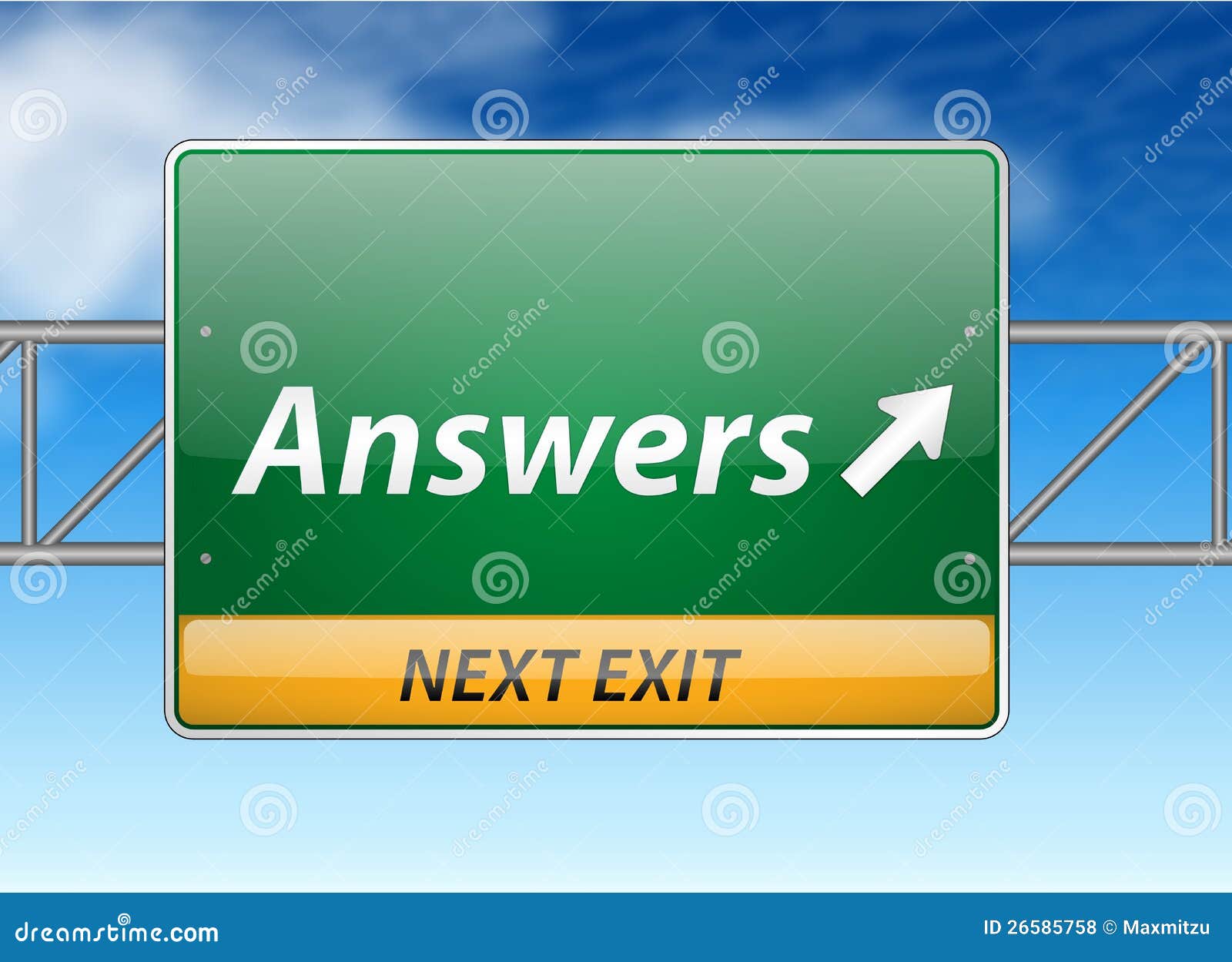 Freeway Sign Answers Stock Illustrations – 24 Freeway Sign Answers ...