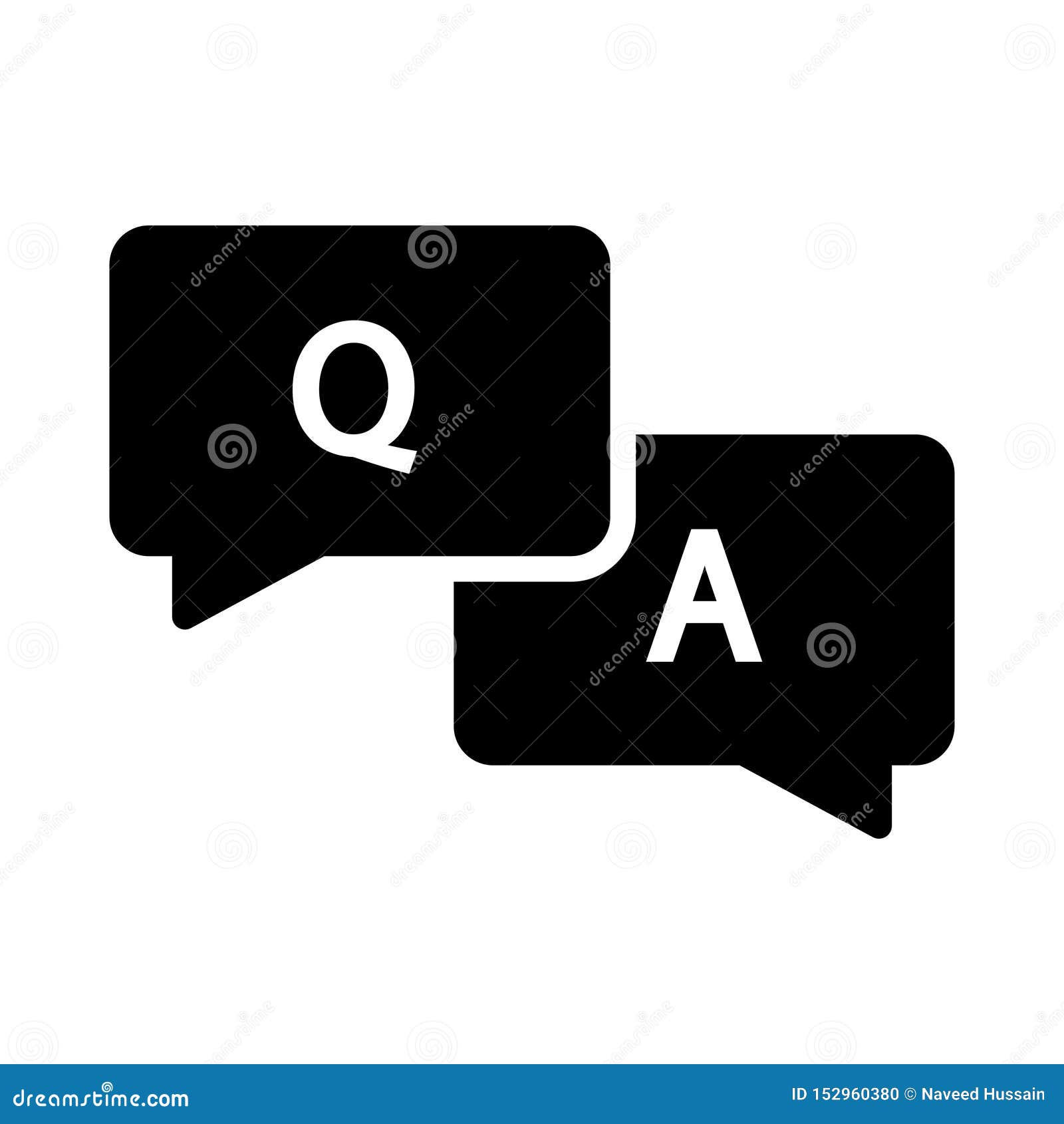 Answers Glyph Flat Vector Icon Stock Illustration - Illustration of ...
