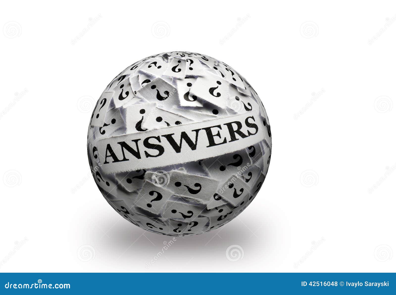 Answers on Question Marks 3d Ball Stock Illustration - Illustration of ...