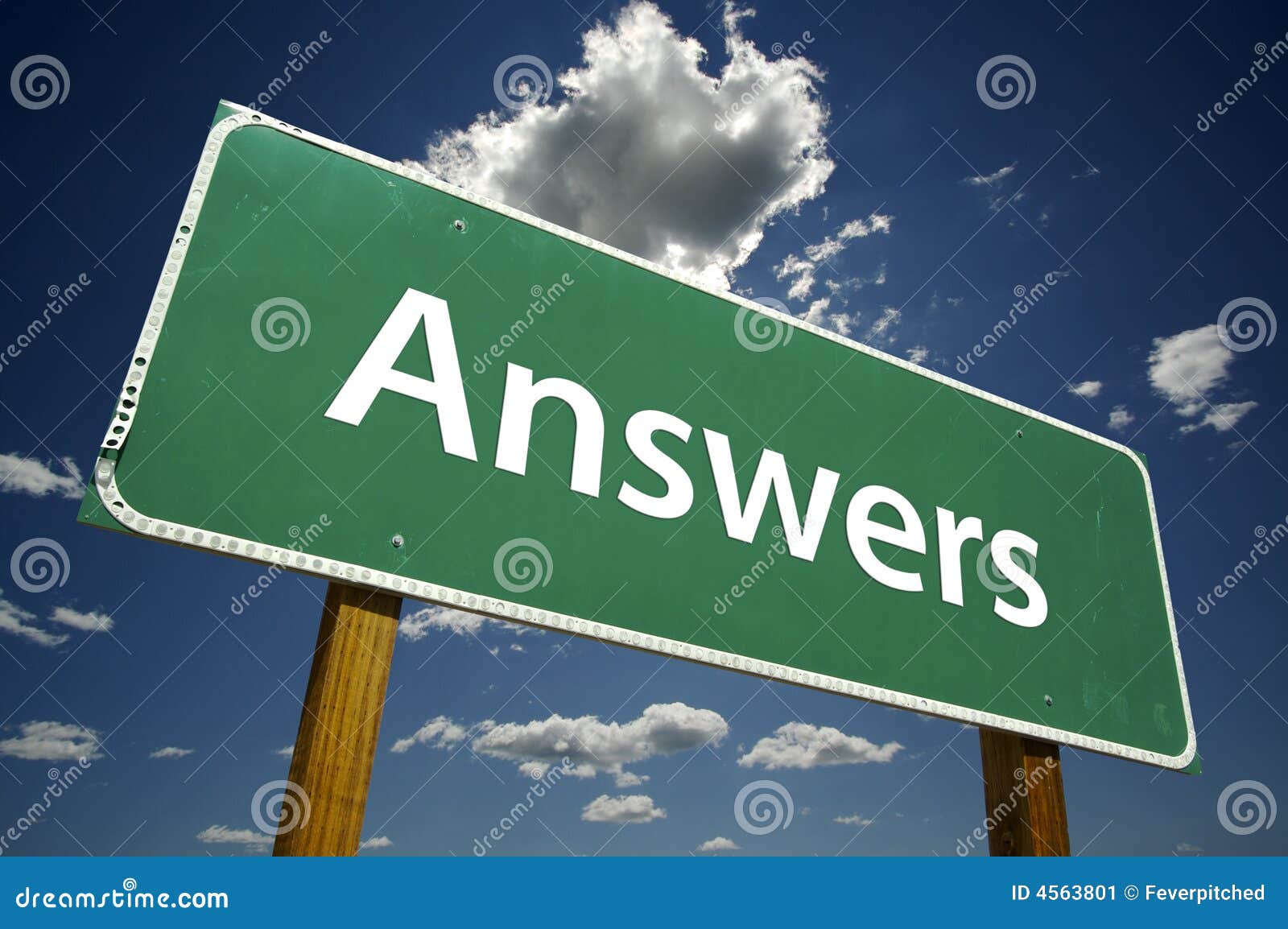 Answers - road-sign. stock image. Image of result, resolution - 4563801