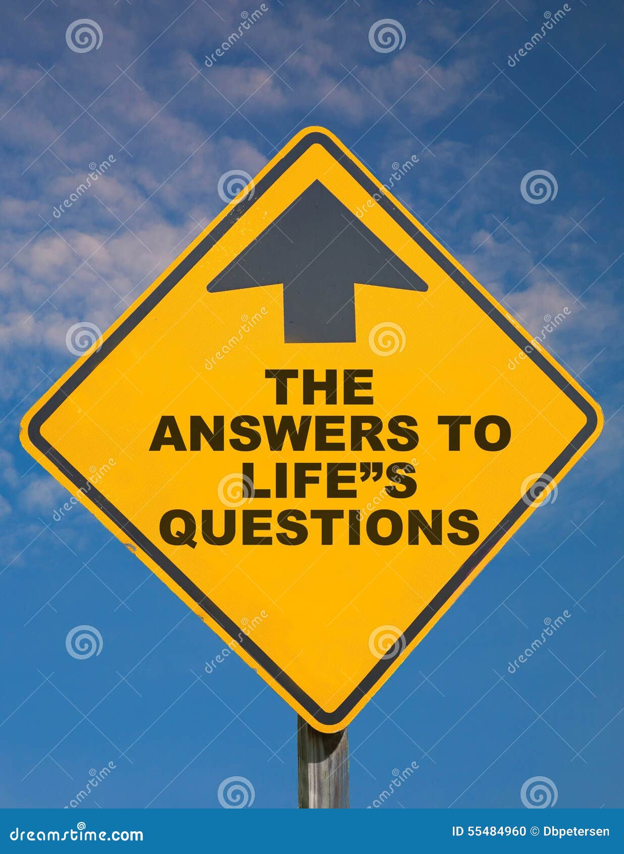 The Answers To Lifes Questions Stock Photo - Image of life, goals: 55484960