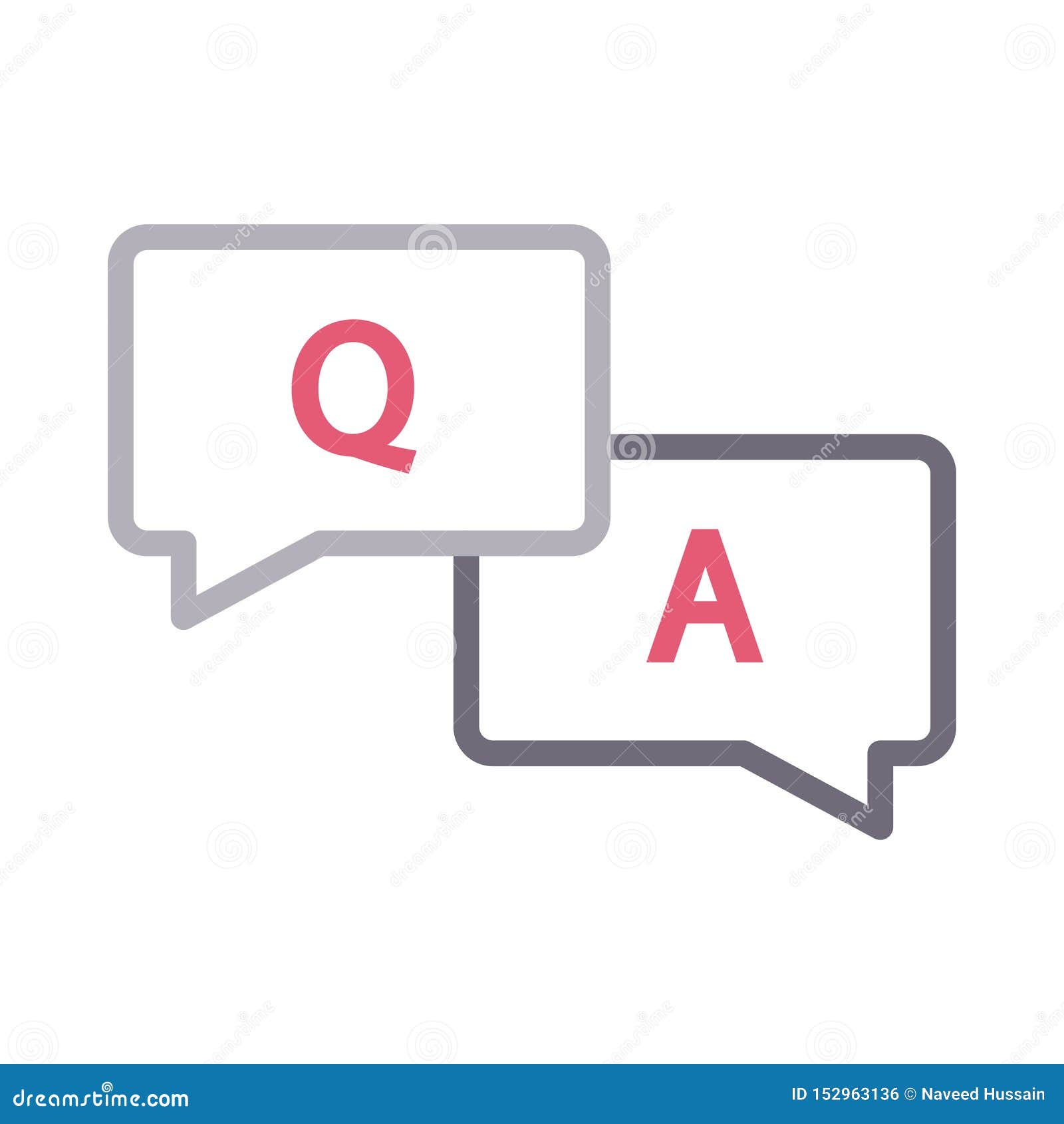 Answers Colour Line Vector Icon Stock Vector - Illustration of apps ...