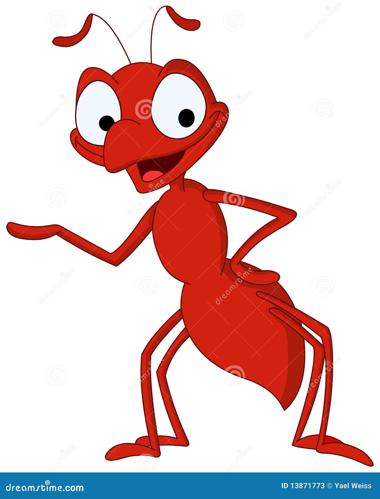 Ant stock vector. Image of insect, pest, cheerful, antenna - 13871773